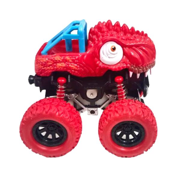 DPower Friction Dino Stunt Car Red - Grandiose.ae