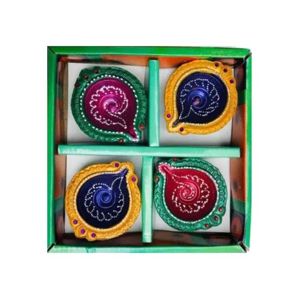 Chamdol Clay Diya Multi Design - Grandiose.ae