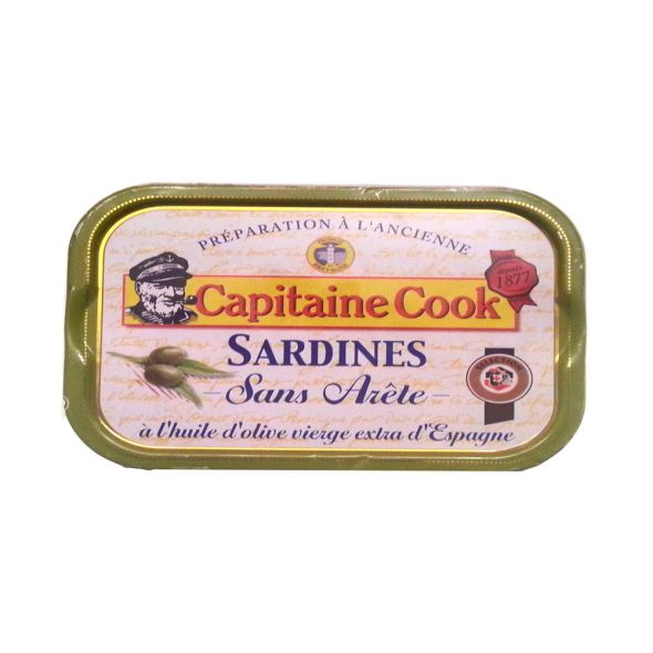 Capitaine Cook No Fish Bone Sardines in Olive Oil - Grandiose.ae