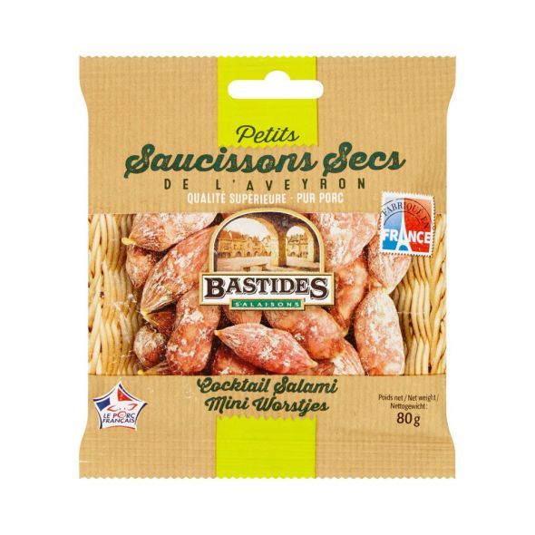 Les Bastides Mini Snack Pork Salami - Grandiose.ae