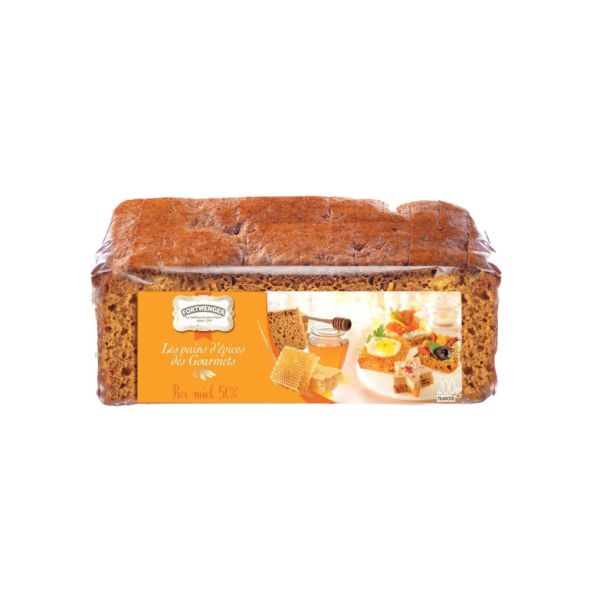 Fortwenger Gingerbread Sliced 50% Honey - Grandiose.ae