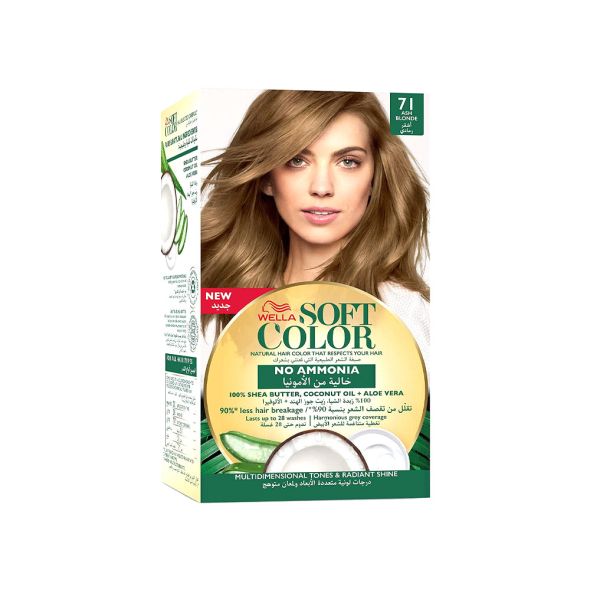 Wella Soft Color Kit 71 Ash Blonde Hair Color- Grandiose,ae
