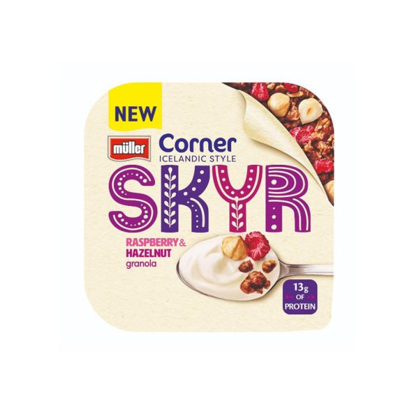 Muller Big Corner Hazelnut Raspberry Yogurt - Grandiose.ae