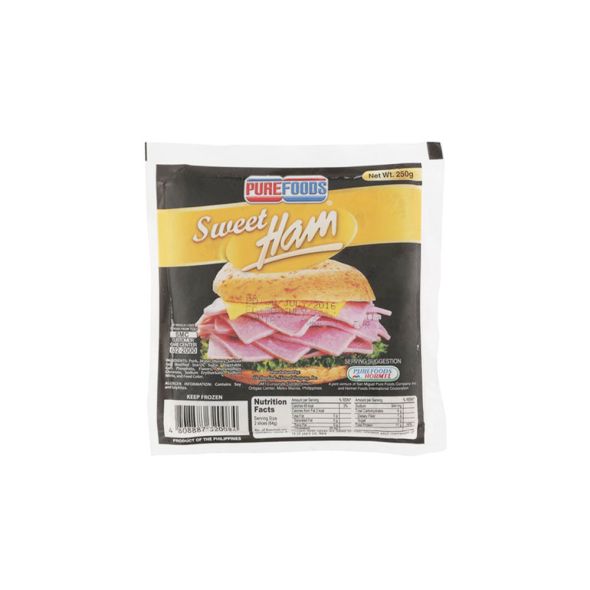 Purefoods Sweet Ham Sliced (Non-Halal) 250G - Grandiose.ae
