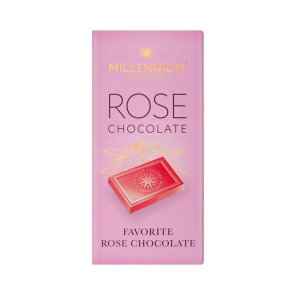 Millenium Rose Chocolate Bar - Grandiose.ae