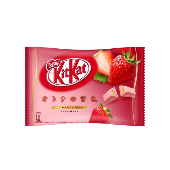 Nestle Kit Kat Mini Chocolate Strawberry - Grandiose.ae