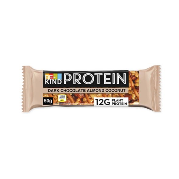 Be-Kind Protein Dark Chocolate Almond Coconut Protein Bar - Grandiose.ae