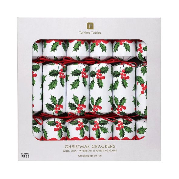 Talking Tables Holly White Crackers - Grandiose.ae