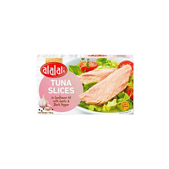 Al Alali Tuna Slices with Garlic and Pepper in Sunflower Oil - Grandiose.ae