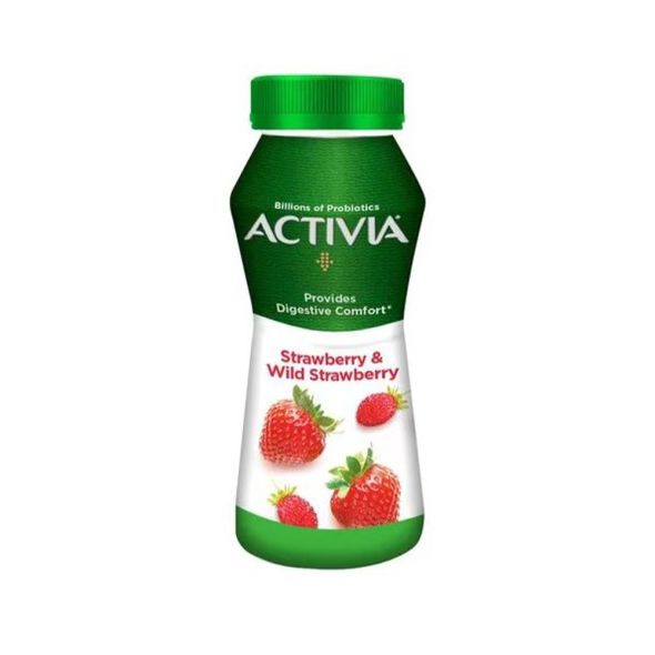 Activia Yoghurt GO Strawberry & Wild Strawberry Drink - Grandiose.ae