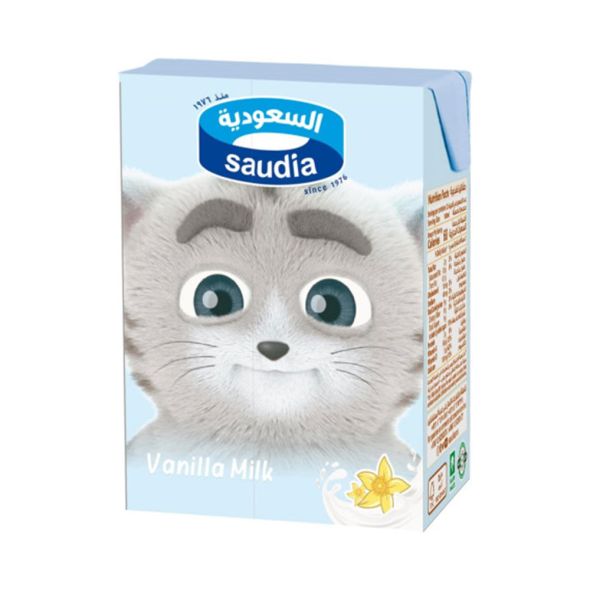 Saudia Vanilla Long Life Milk - Grandiose.ae