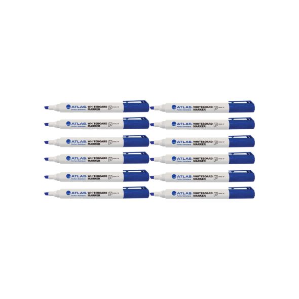 Atlas White Board Marker Chisel Blue - Grandiose.ae