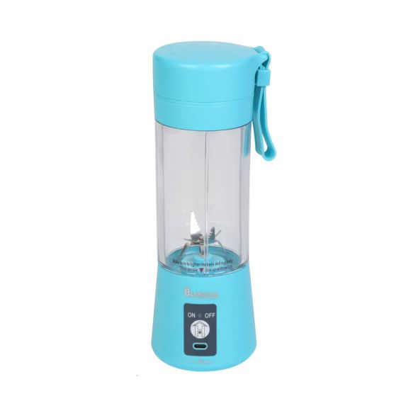Home Pro 6 Leaf Blades Portable Blue USB Blender - Grandiose.ae