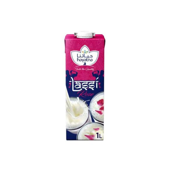 Hayatna Rose Lassi Laban Drink 1L - Grandiose.ae
