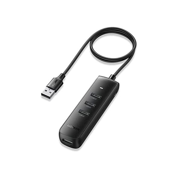 Ugreen USB 3.0 AC Hub 4 USB 3.0 A Output 1M Black - Grandiose.ae