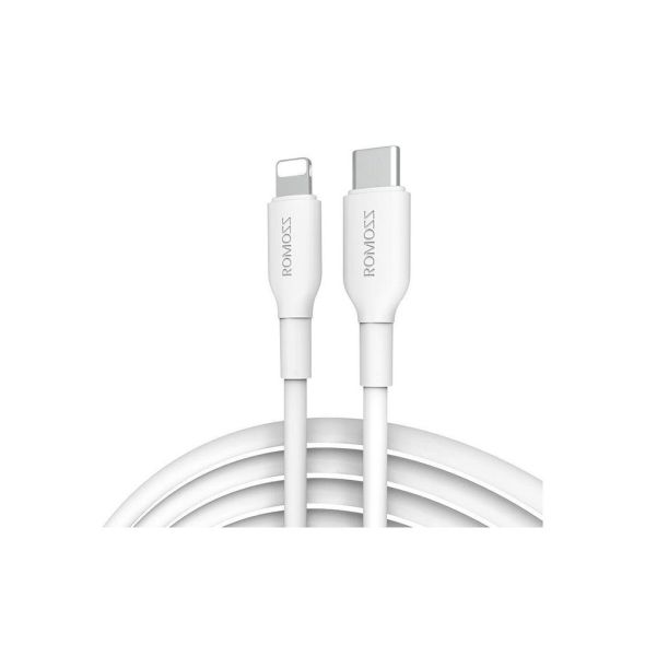 Romoss USB C To Lightning Cable 1M White - Grandiose.ae
