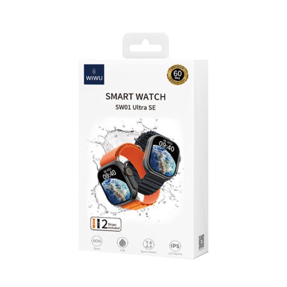 Wiwu Smart Watch Sw01 Ultra Se - Black - Grandiose.ae