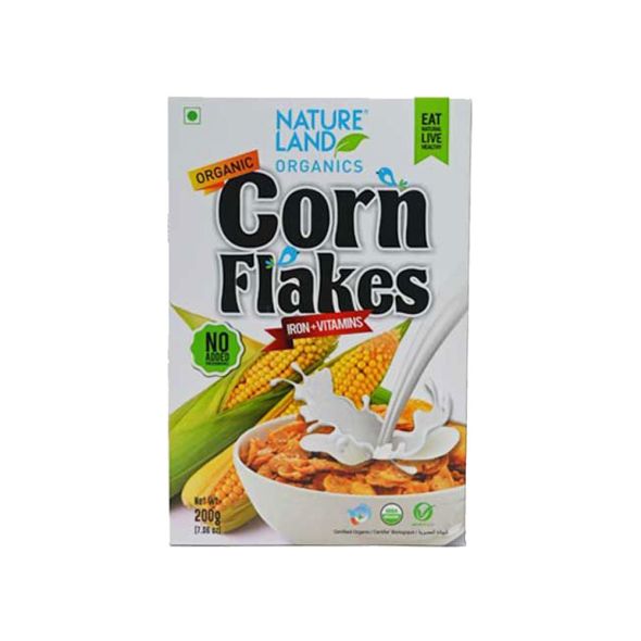 Natureland Organic Corn Flakes - Grandiose.ae