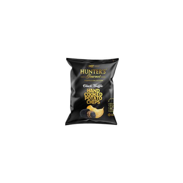 Hunters Gourmet Potato Chips Black Truffle - Grandiose.ae
