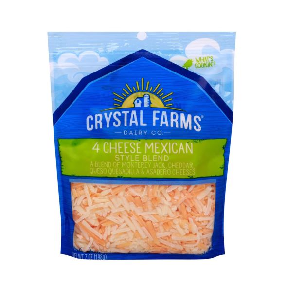 Crystal Farms 4 Cheese Mexican Style Shredded - Grandiose.ae