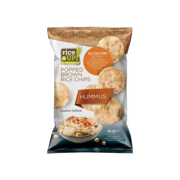 Rice Up Whole Grain Rice Chips Hummus - Grandiose.ae