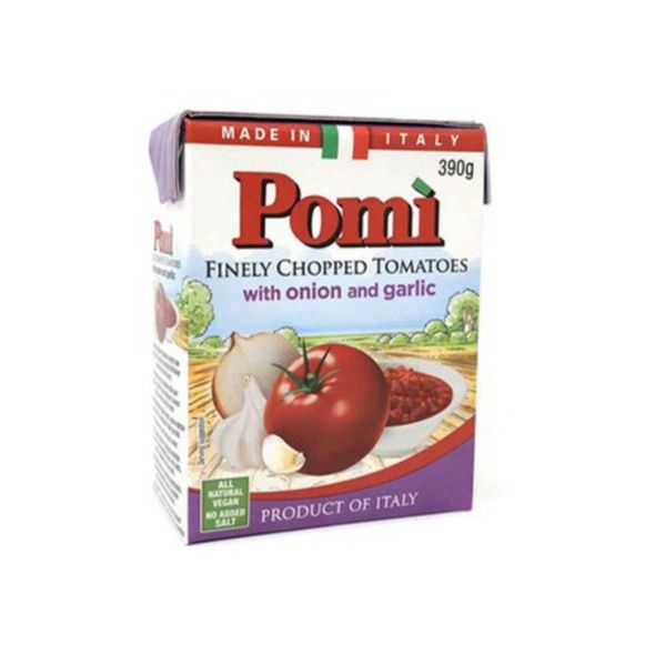 Pomi Chopped Tomatoes Onion & Garlic - Grandiose.ae