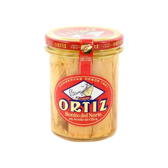 Ortiz White Fin Tuna Glass Jar - Grandiose.ae