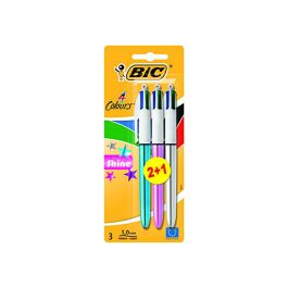 Bic Ball Pen 4 Color Shine Blister- Grandiose.ae