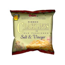 Oishi Ribbed Cracklings Salt&vinegar - Grandiose.ae
