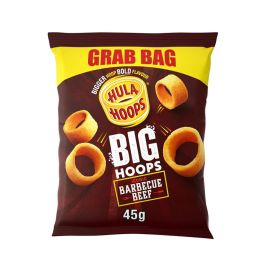 Hula Hoops Big Hoops Barbecue Beef Crisps - Grandiose.ae