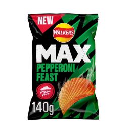 Walkers Max Pizza Hut Pepperoni Feast Chips - Grandiose.ae