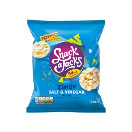 Snack A Jacks Salt & Vinegar Flavour Crispy Rice and Corn Snack ...