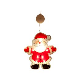 Christmas Magic Santa Window Decoration With LED 27cm x 30cm - Grandiose.ae