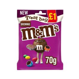 MMs Fudge Brownie Milk Chocolate Treat Bag - Grandiose.ae