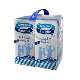 Saudia Full Fat Long Life Milk 1L - Grandiose.ae