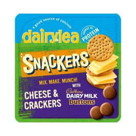 Dairylea Cheese & Crackers Snackers with Cadbury Dairy Milk Buttons ...