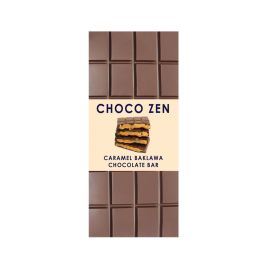 Choco Zen Caramel Baklawa Chocolate Bar - Grandiose.ae
