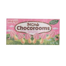 Meiji Chocorooms Strawberry - Grandiose.ae