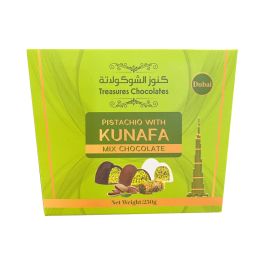 Treasures Pistachio Kunafa Mix Chocolate Bites - Grandiose.ae