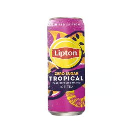 Lipton Zero Sugar Tropical Passionfruit & Mango Iced Tea 320ml ...