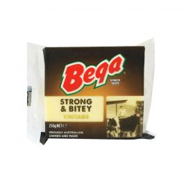 Bega Strong and Bitey Cheddar Cheese Block - Grandiose.ae