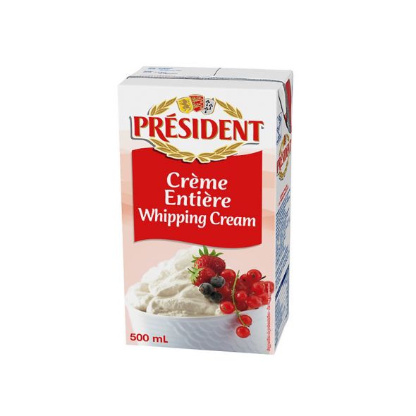 President Uht Whipping Cream 35.1% - Grandiose.ae