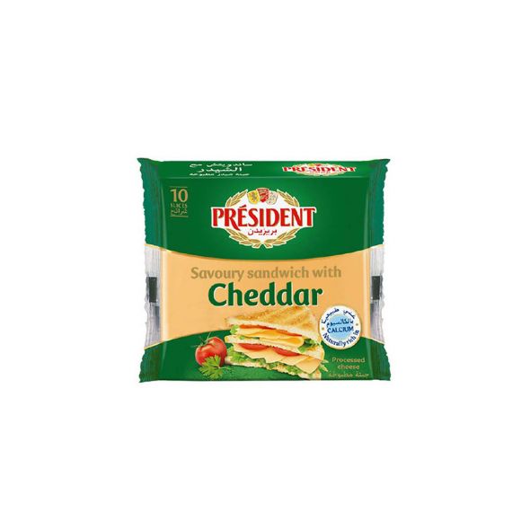 President Slices Cheddar Sandwich 10S - Grandiose.ae President Slices Cheddar Sandwich 10S - Grandiose.ae
