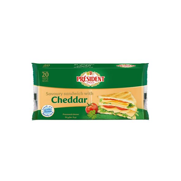 President Slices Cheddar Sandwich 20S - Grandiose.ae President Slices Cheddar Sandwich 20S - Grandiose.ae