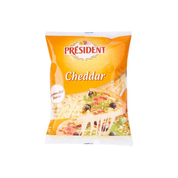 President Shredded Natural Cheddar - Grandiose.ae
