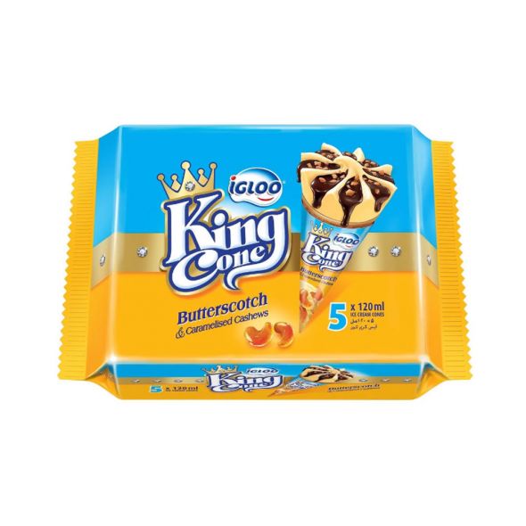 Igloo Ice Cream King Cone Butterscotch - Grandiose.ae