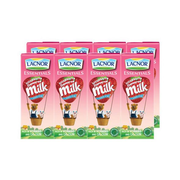 Lacnor Low Fat Strawberry Milk - Grandiose.ae