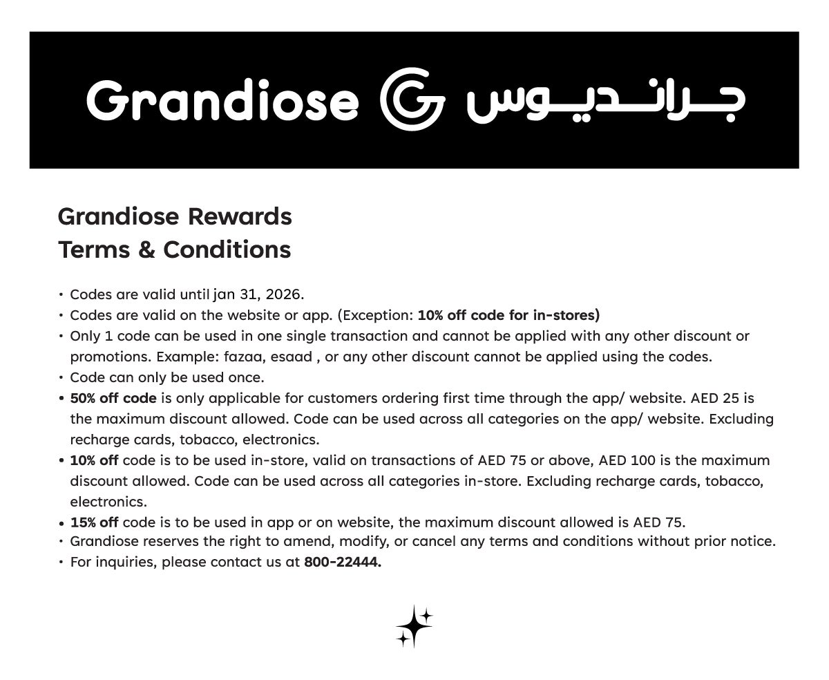 Grandiose Rewards - Terms & Conditions - Grandiose.ae